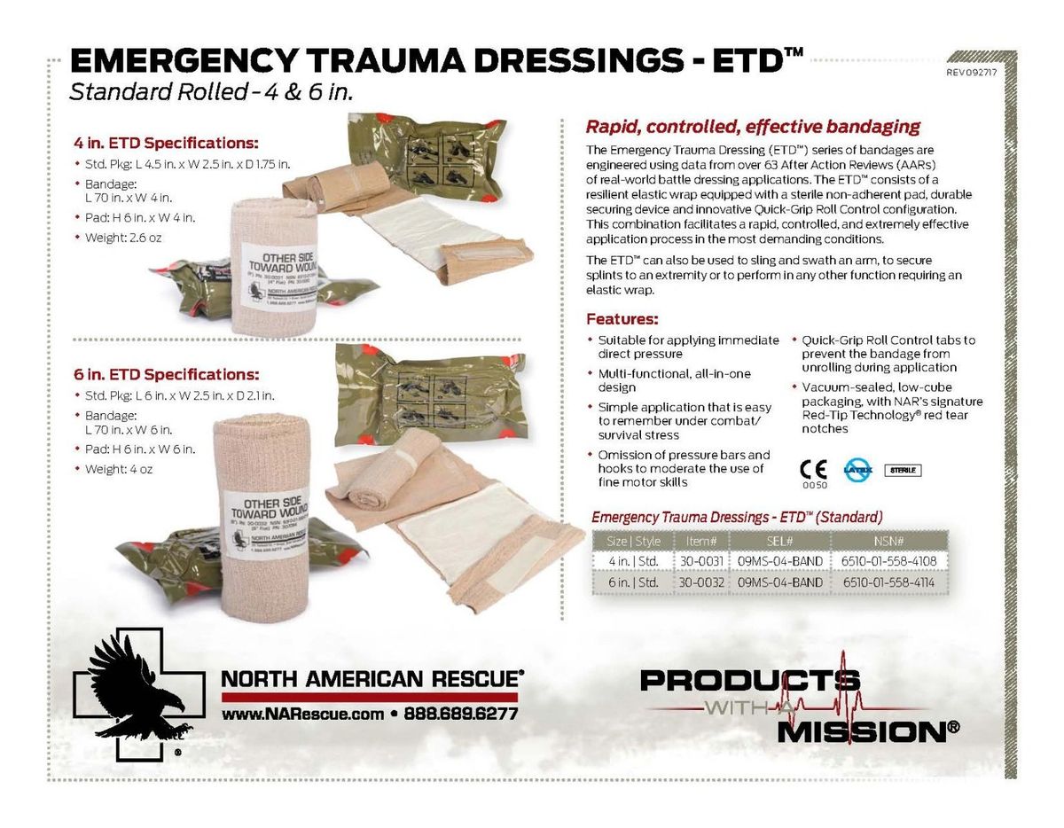 NAR ETD (Emergency Trauma Dressing)