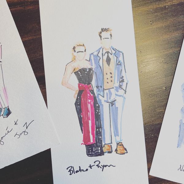 Wedding Guest Portraits | Jeff Hull Art and Painting