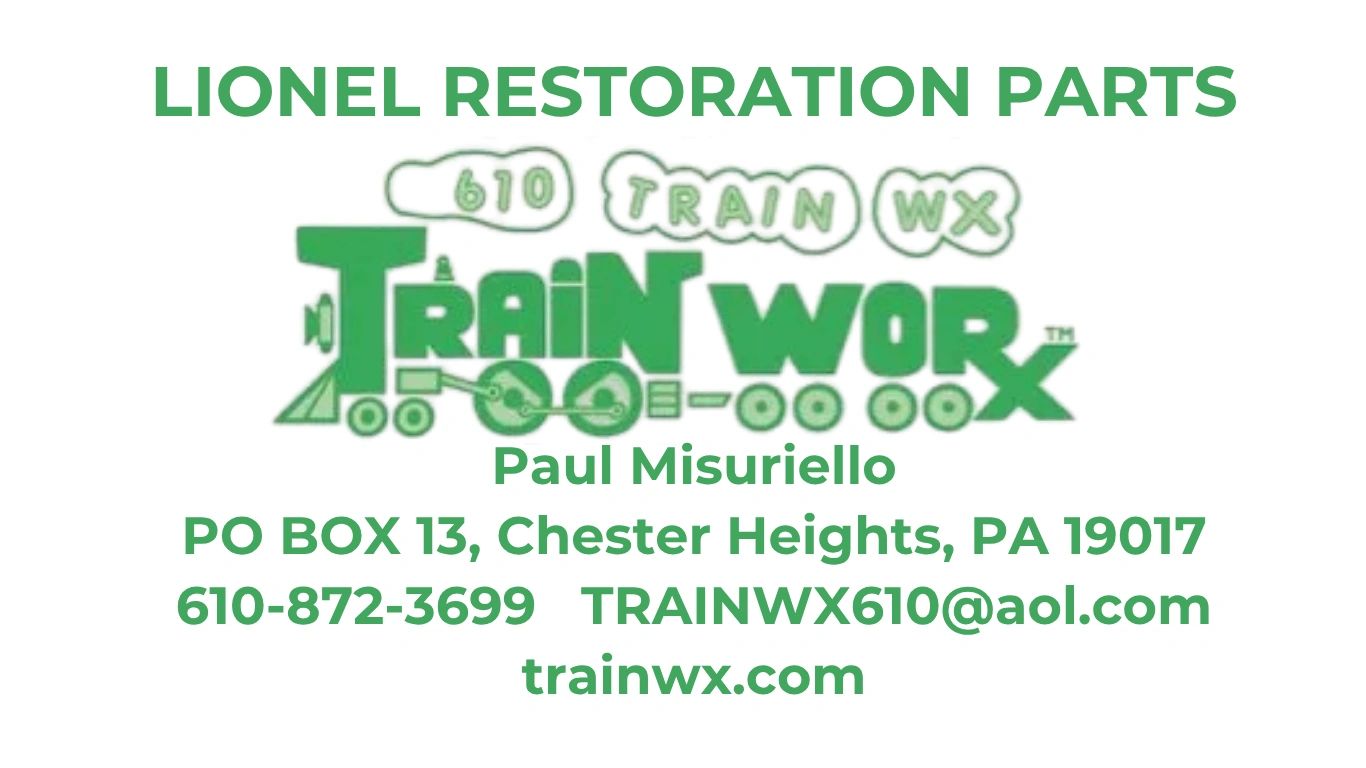 TRAINWORX - Lionel Train Repair, Lionel Train Parts, Model Train Parts