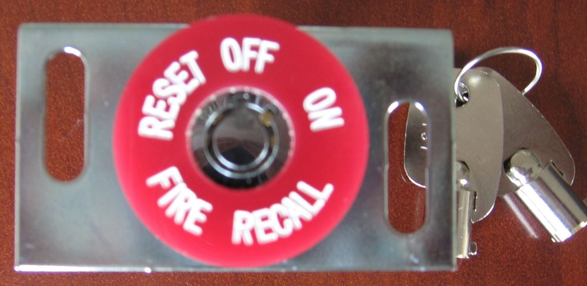 FIRE RECALL SWITCH FEO-K1, HORIZONTAL