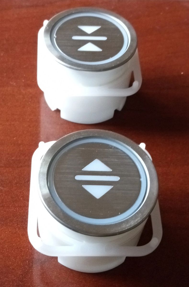 DOOR OPEN + DOOR CLOSE BUTTONS - MODEL: AK-4CB , BLUE LED , QUANTITY 2