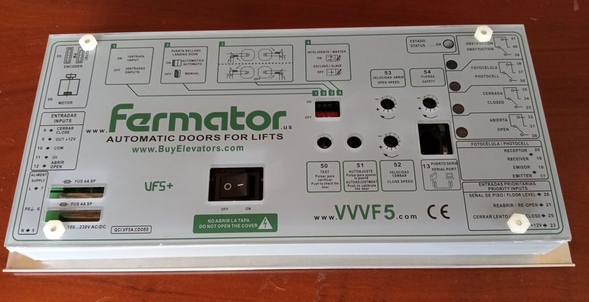 FERMATOR VVVF4+ , VVVF5 , VF5+ DOOR CONTROLLER FOR ROBUSTA PM