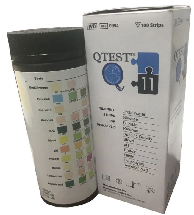 Urine Testing Strips - Bottle of 100 Strips