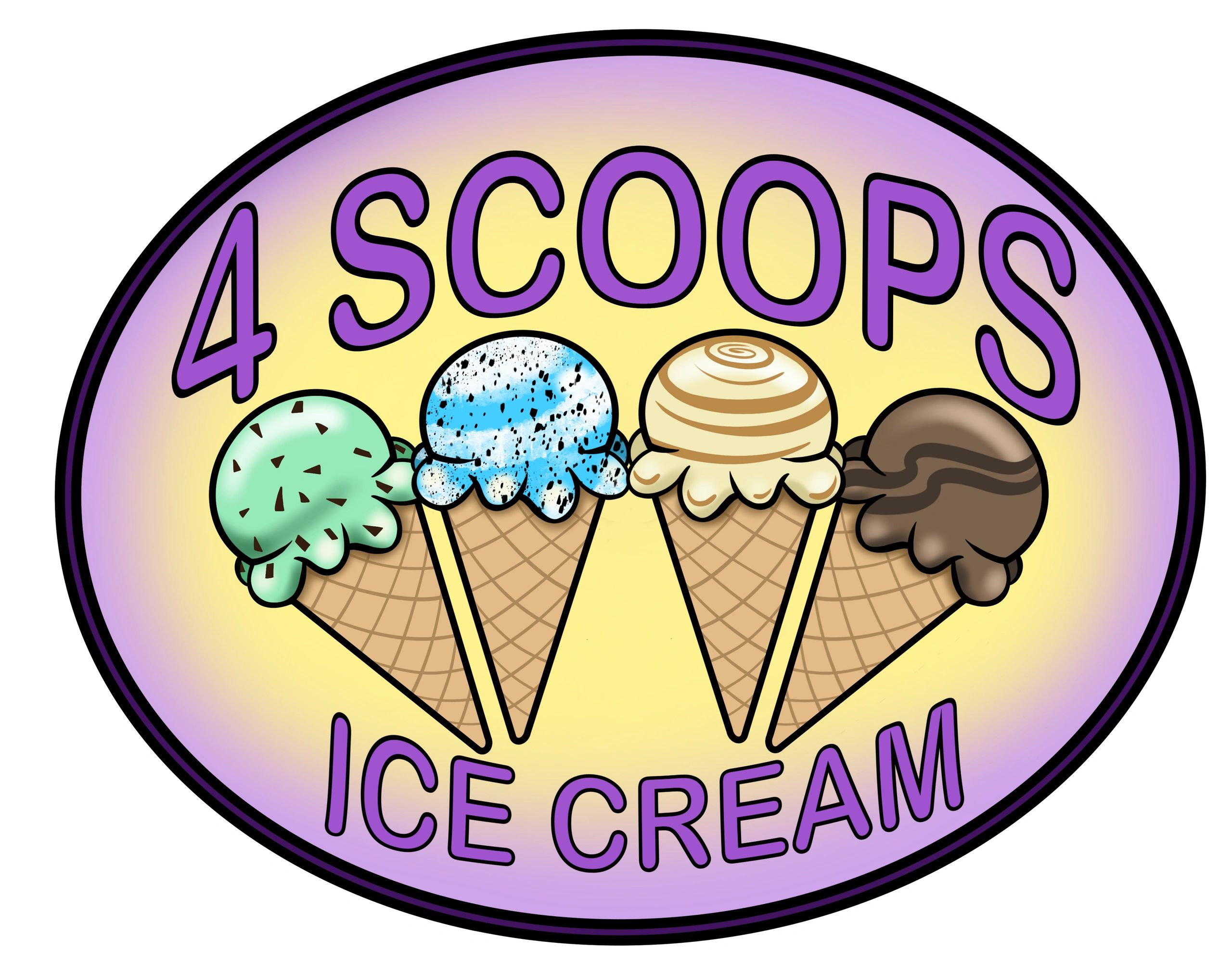 4 Scoops Ice Cream