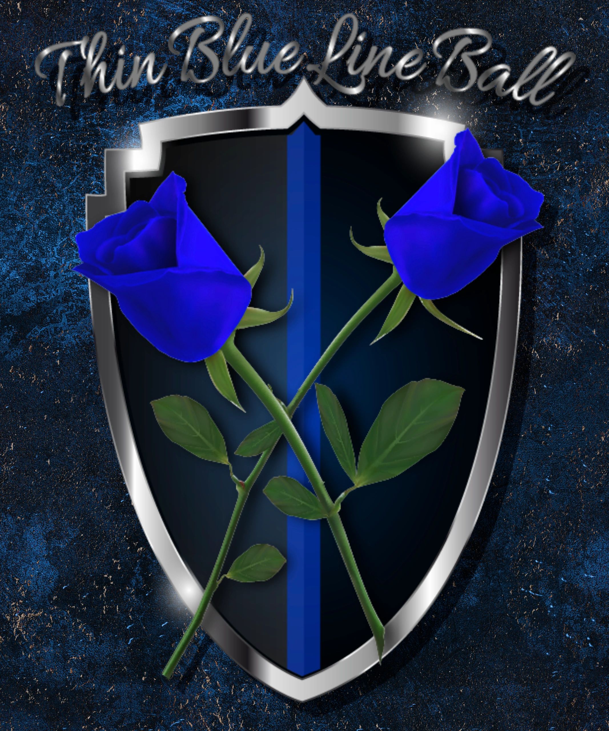 Thin Blue Line Ball - National