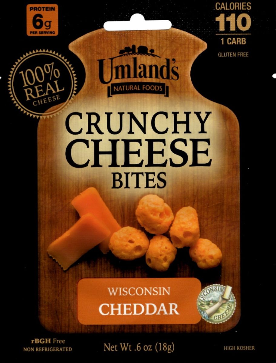 Umland's Crunchy Cheese Bites Cheddar Bag .6 oz.