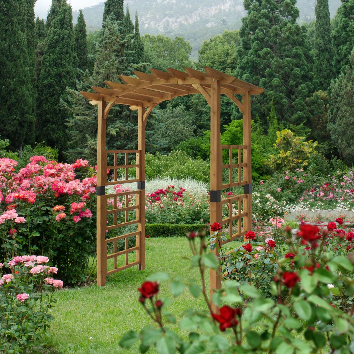 Wooden Arldreigh Arch Natural