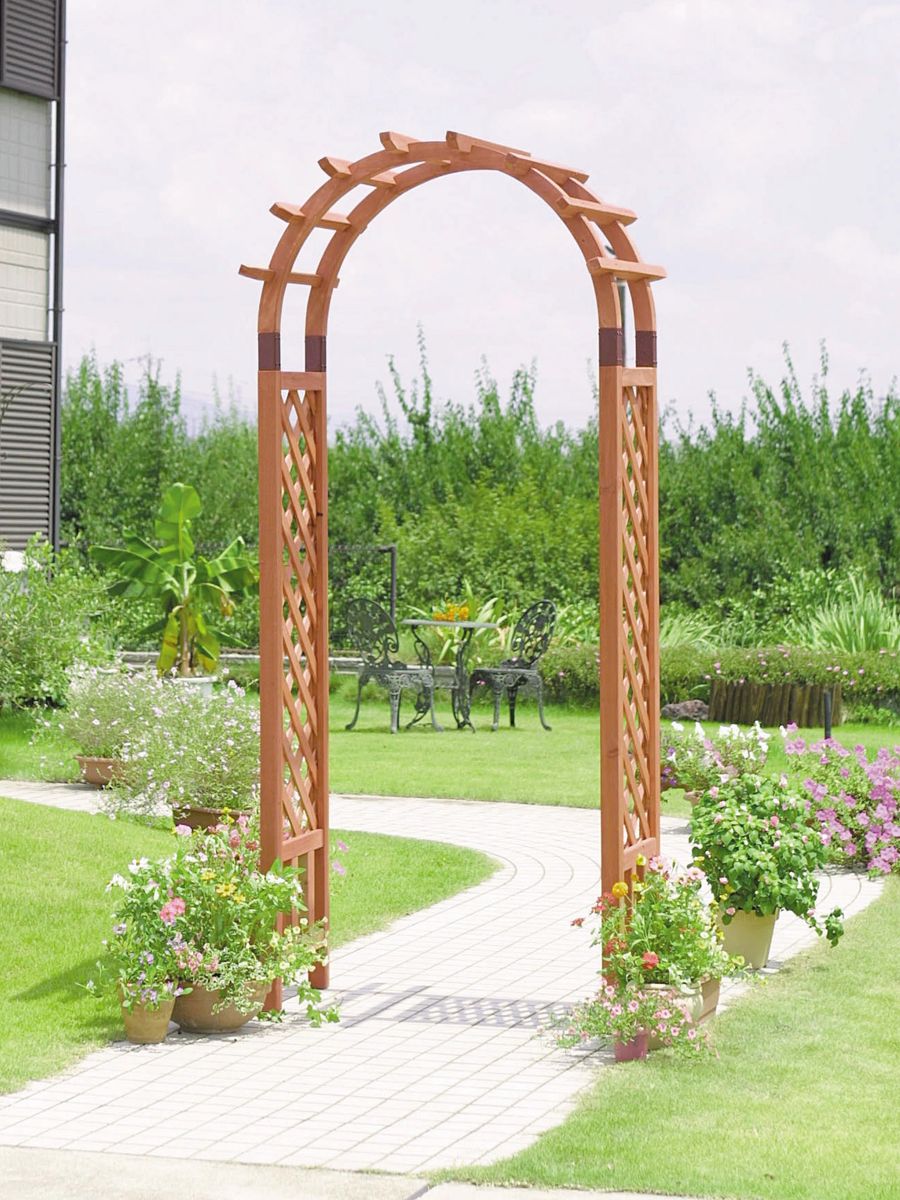Wooden Garden Arch Natural