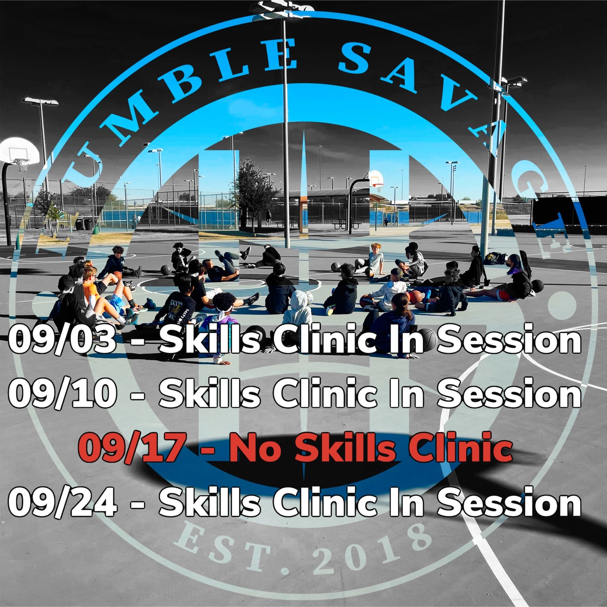 Sunday Skills Clinic (Max 20 participants)