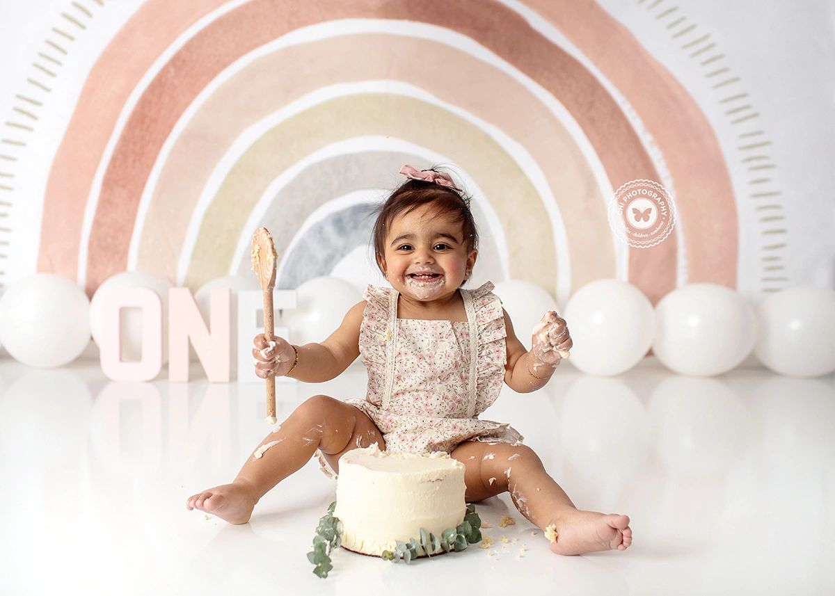 Anushka's 1st Birthday Cake Smash Session