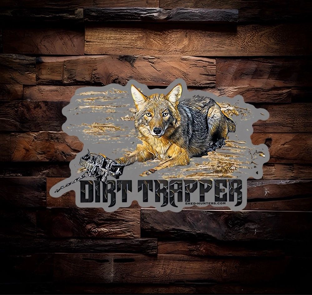 Dirt Trapper Coyote catch sticker