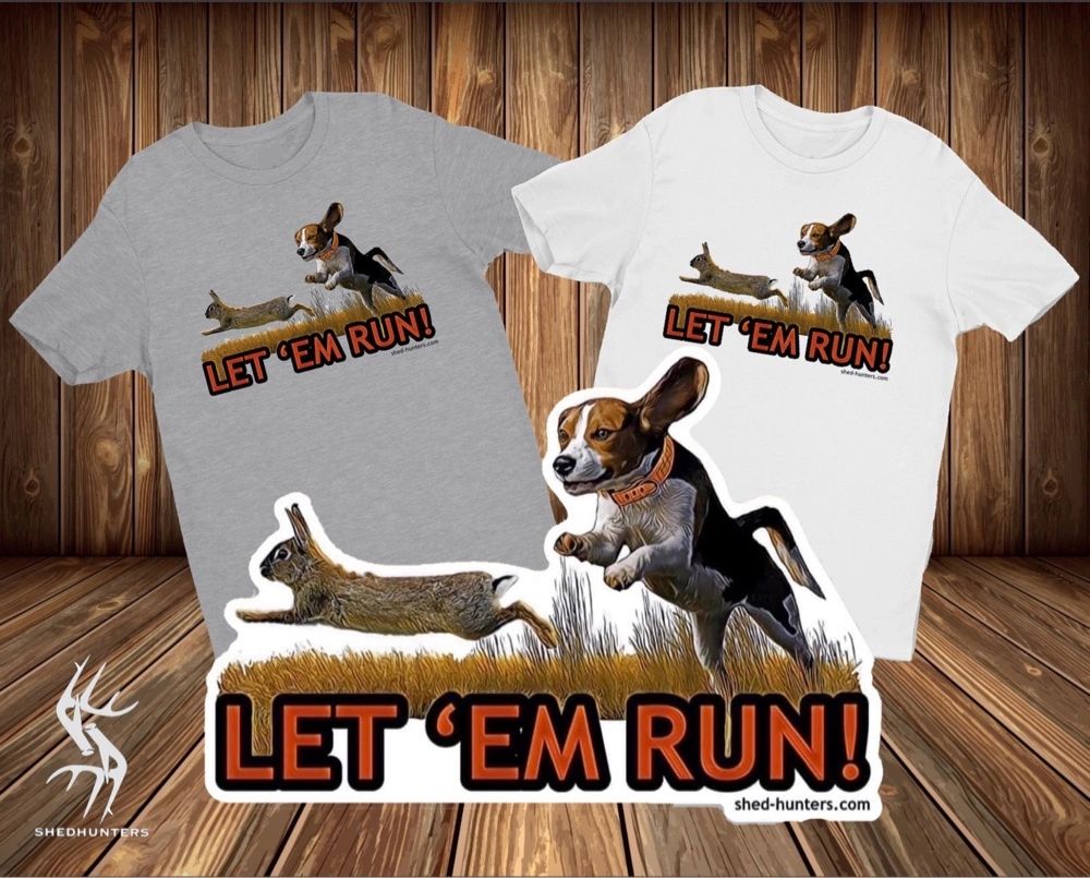 Let Em Run Rabbit Beagle Tee’s