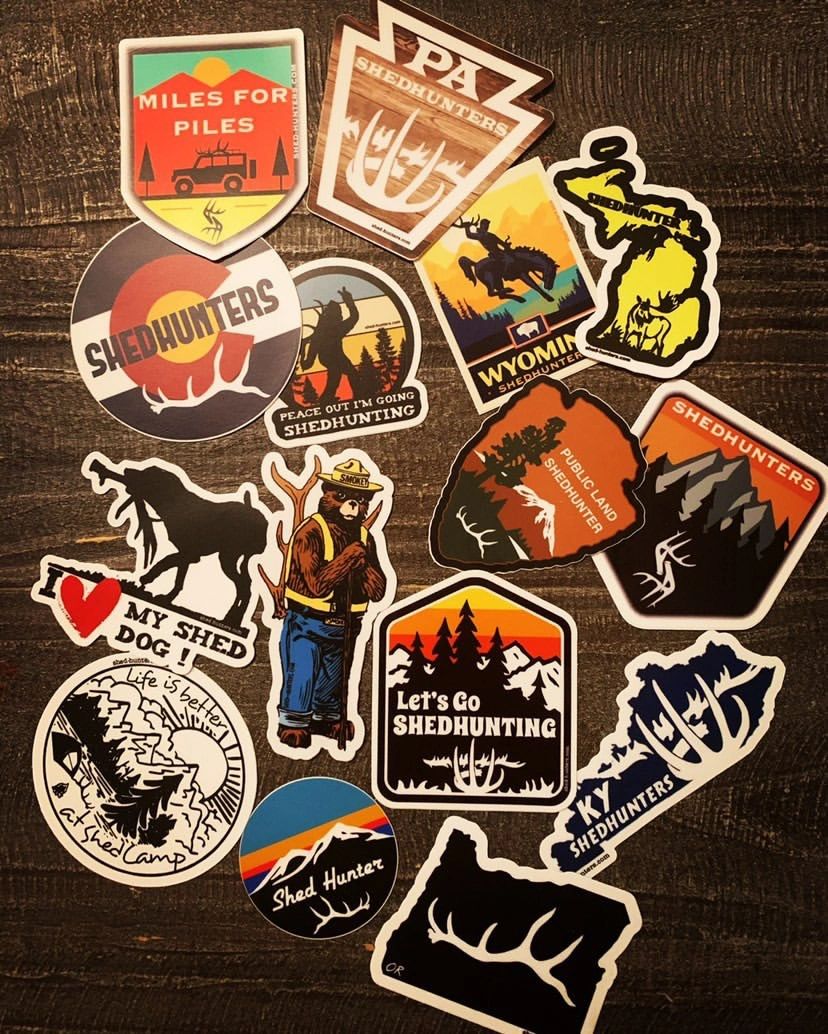 Shed Hunting Stickers
