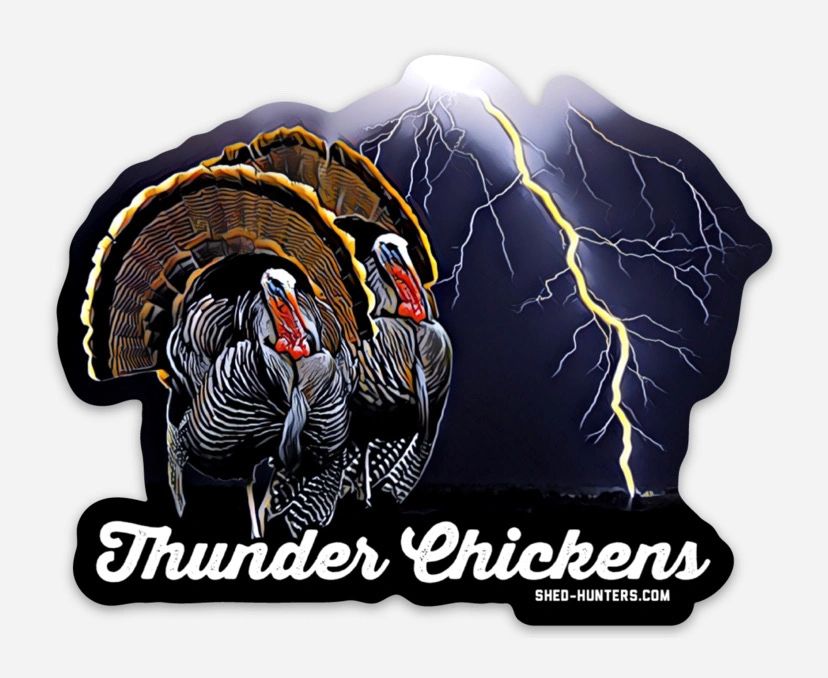 Thunder Chickens Turkey Hunting Sticker