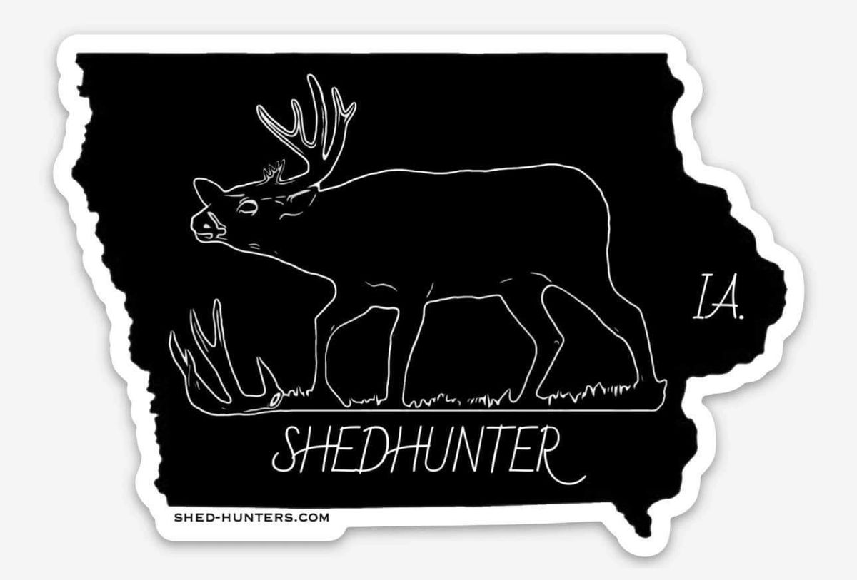 Iowa shed whitetail decal