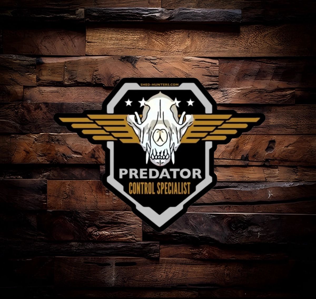 Predator Control Specialist badge Coyote Sticker