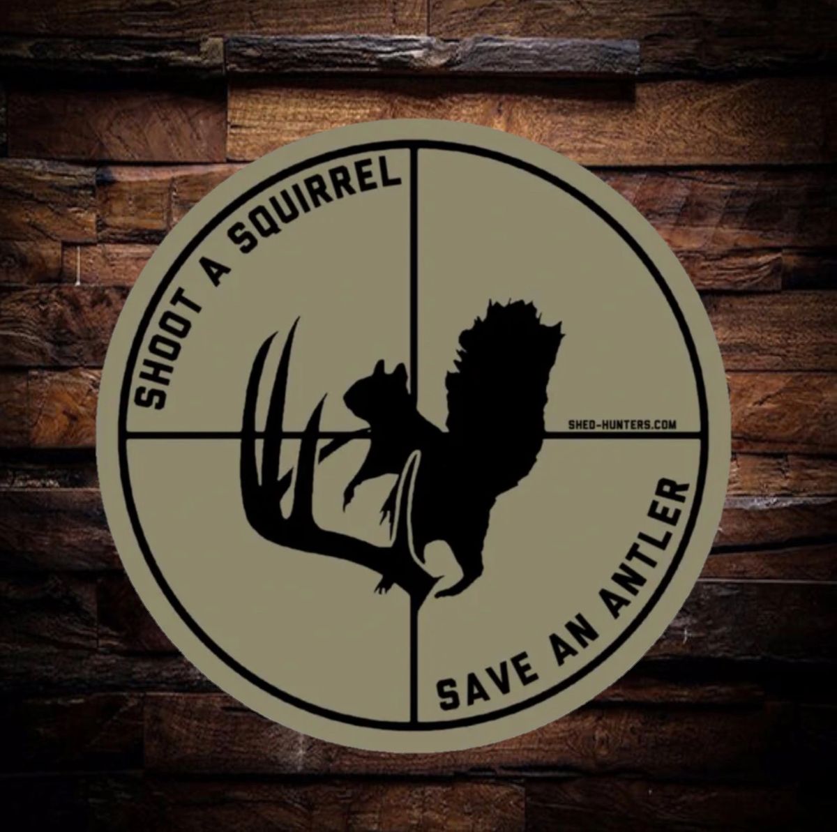 Shoot a Squirrel Save An Antler Tactical Sticker