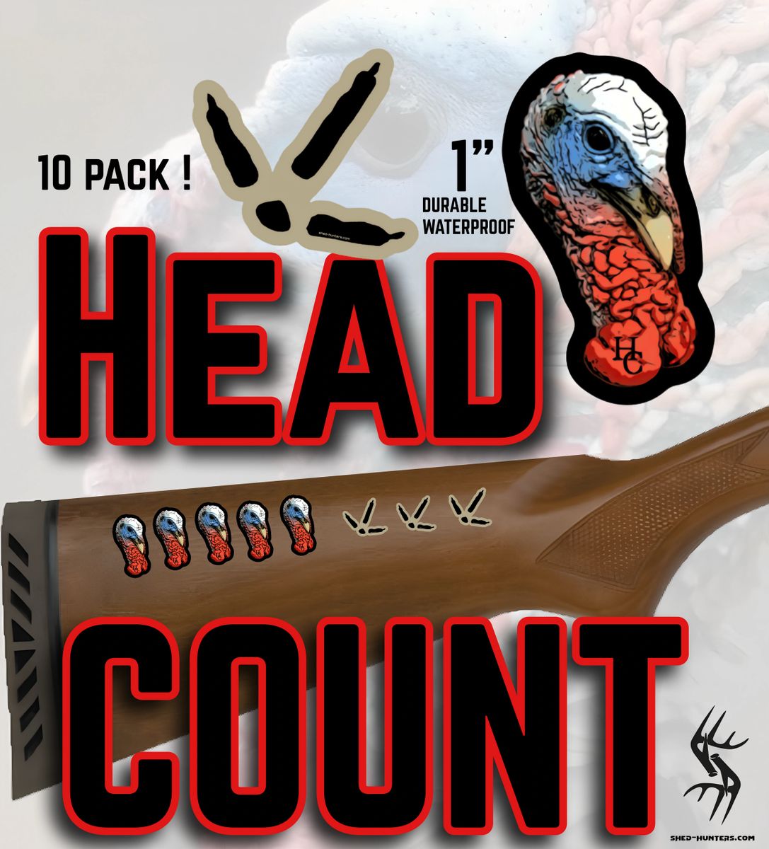 Head Count Gobbler Heads and Tracks 10 Pack