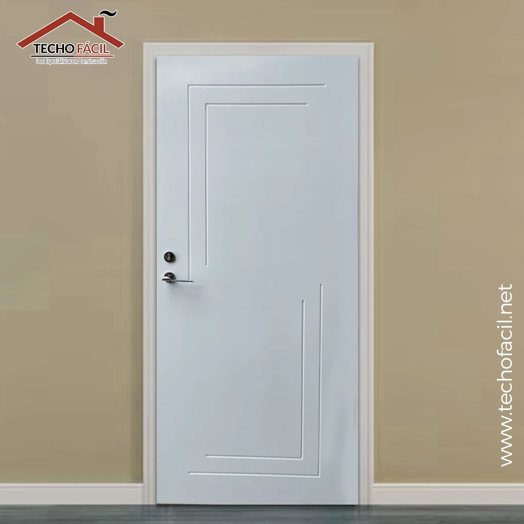 Puerta Entamborada Modelo Minerva Coloreada en Blanco