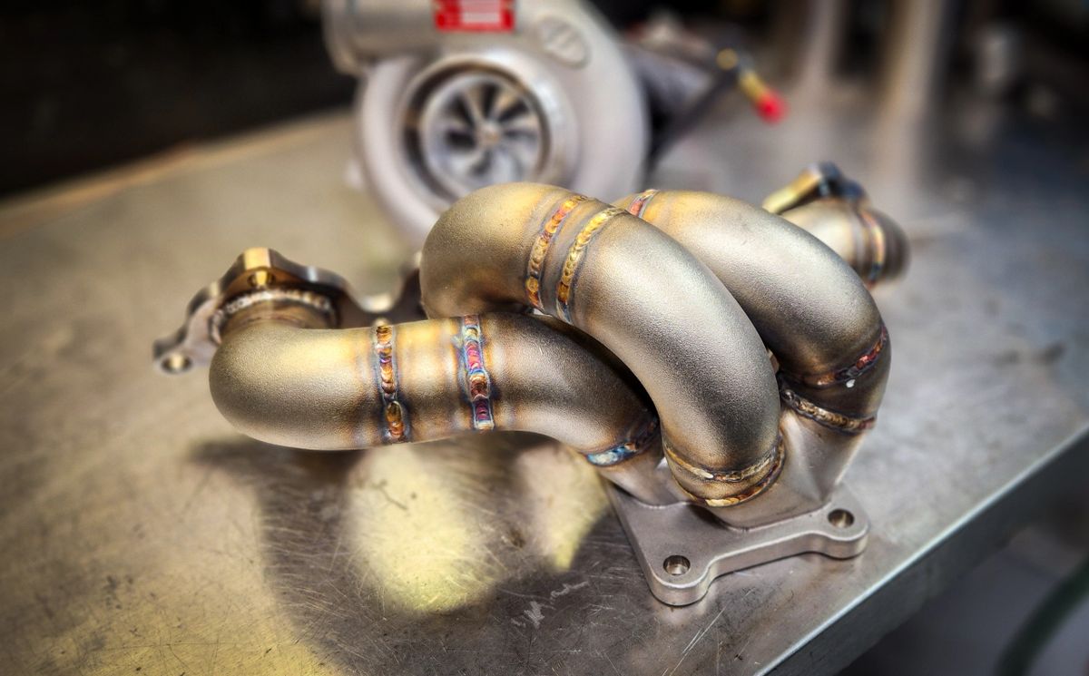 Mistubishi 4G63 Turbo Header (stock turbo location)