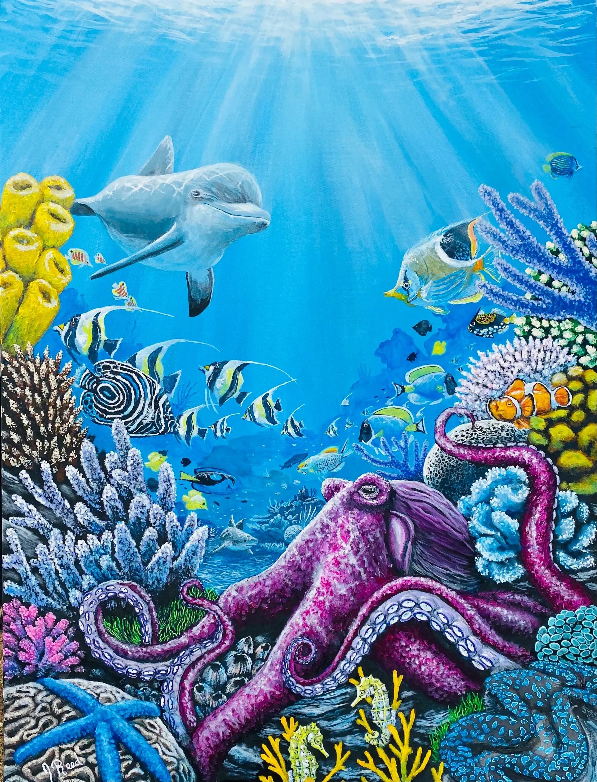 J Reed Studios - Sea Life Art, Facial Tissue Sculptures