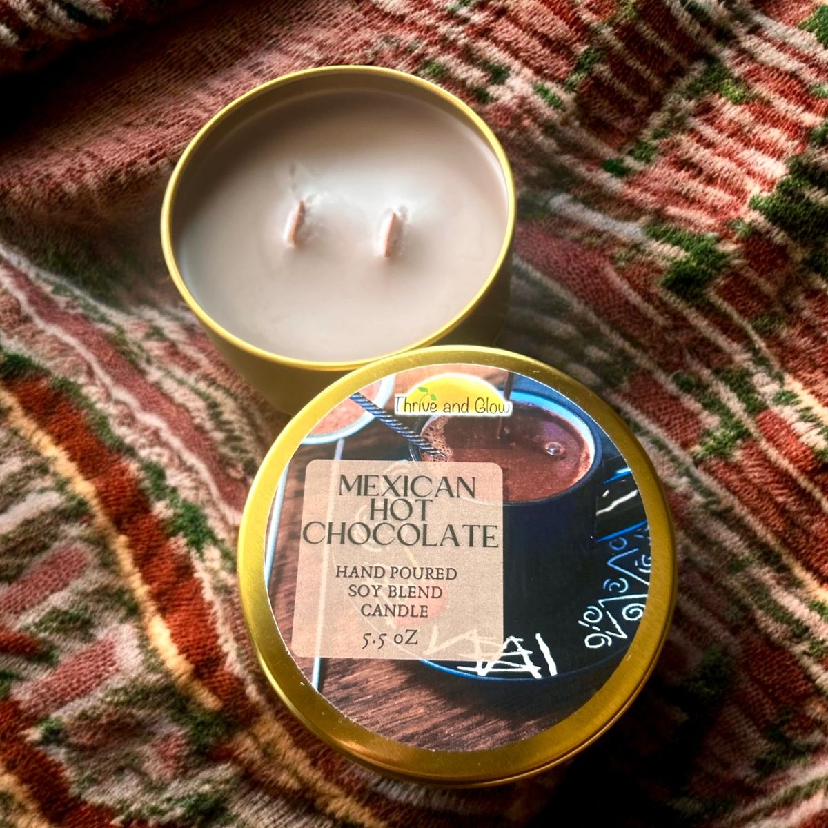 Mexican Hot Chocolate (double crackling wood wicks)