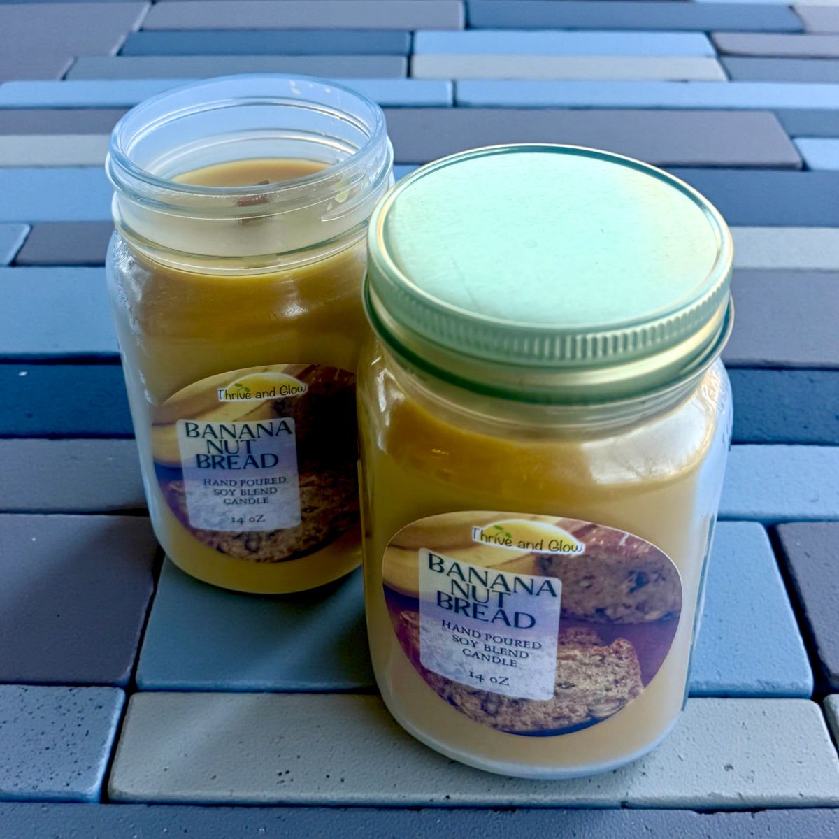 Banana Nut Bread Soy Blend Candle (crackling wood wick)