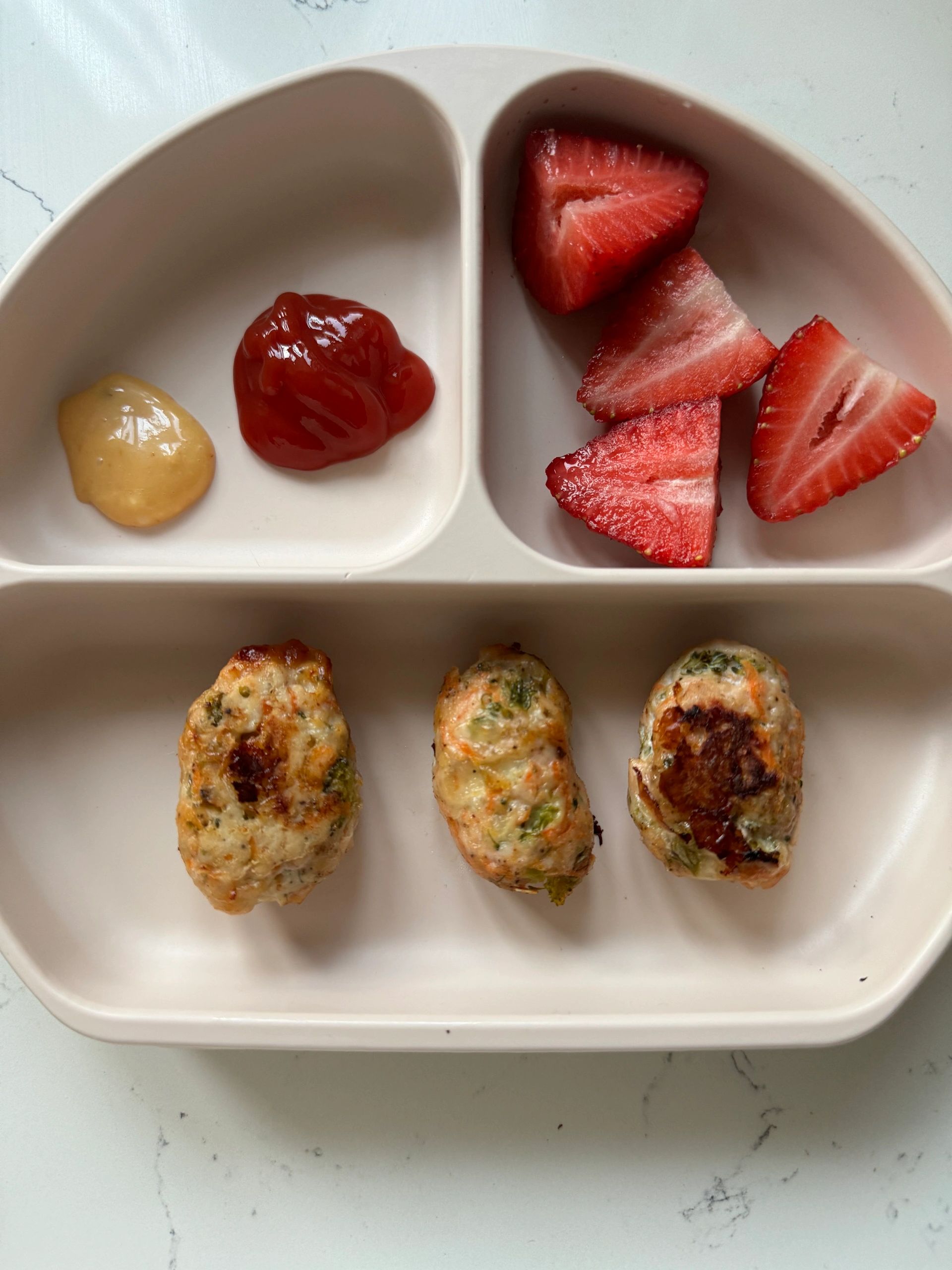 BLW Chicken and Veggie Bites