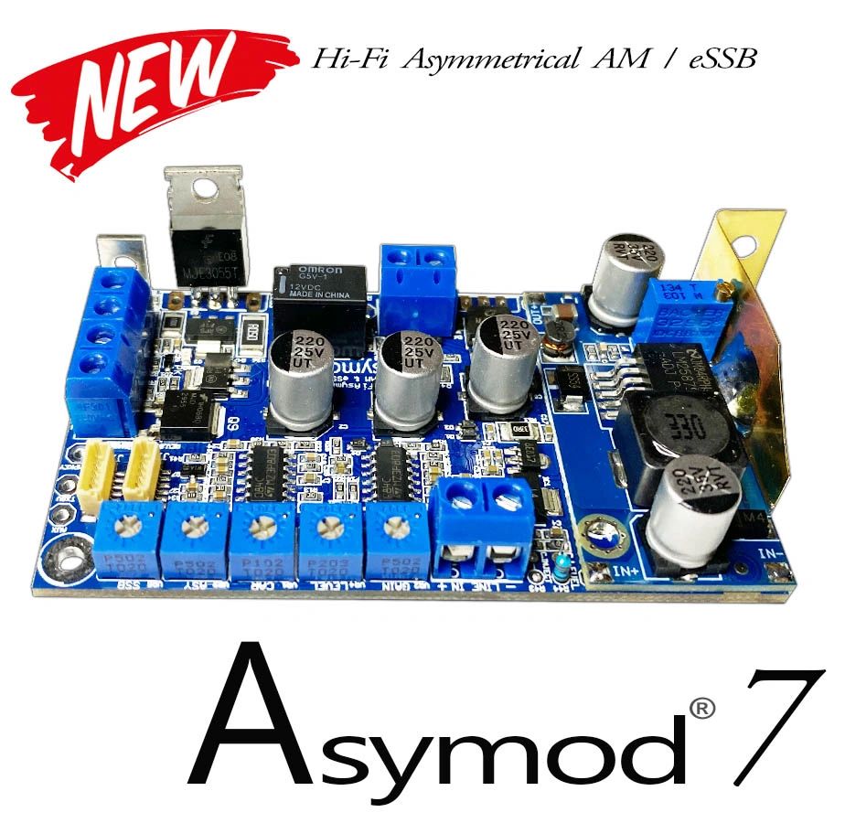 Asymod 7 Asymmetrical Hi-Fi AM / eSSB Modulator Board