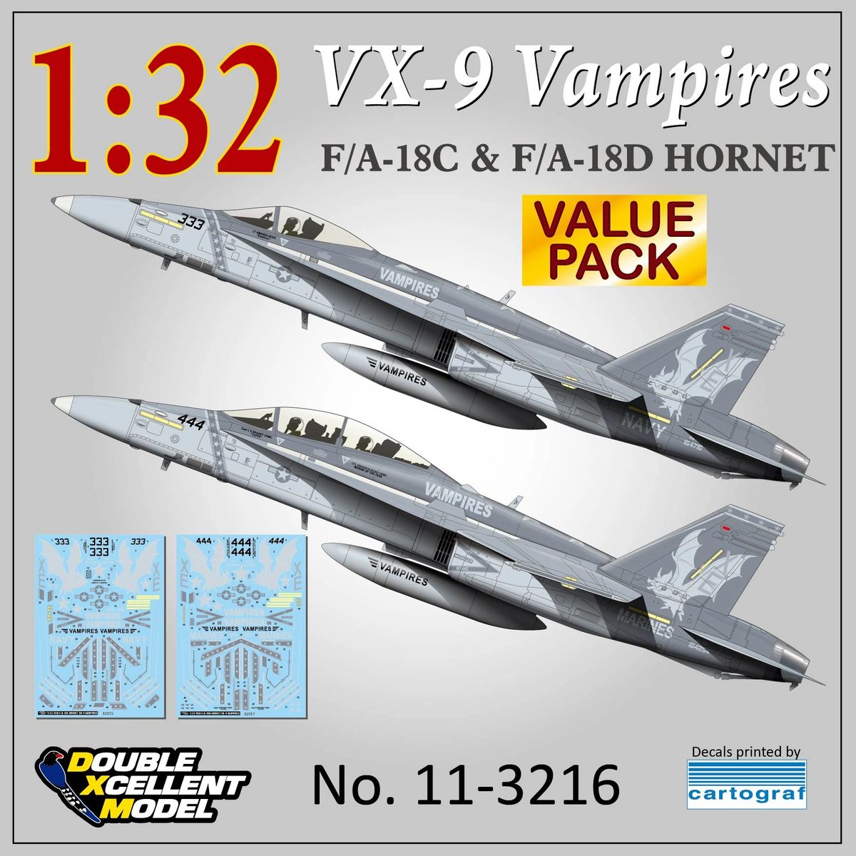 1/32 USN/USMC F/A-18C & F/A-18D VX-9 Vampires Value Pack