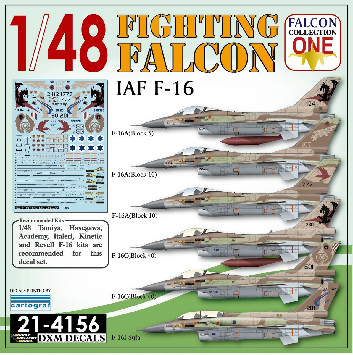 1/48 IAF F-16s Falcon Collection #1