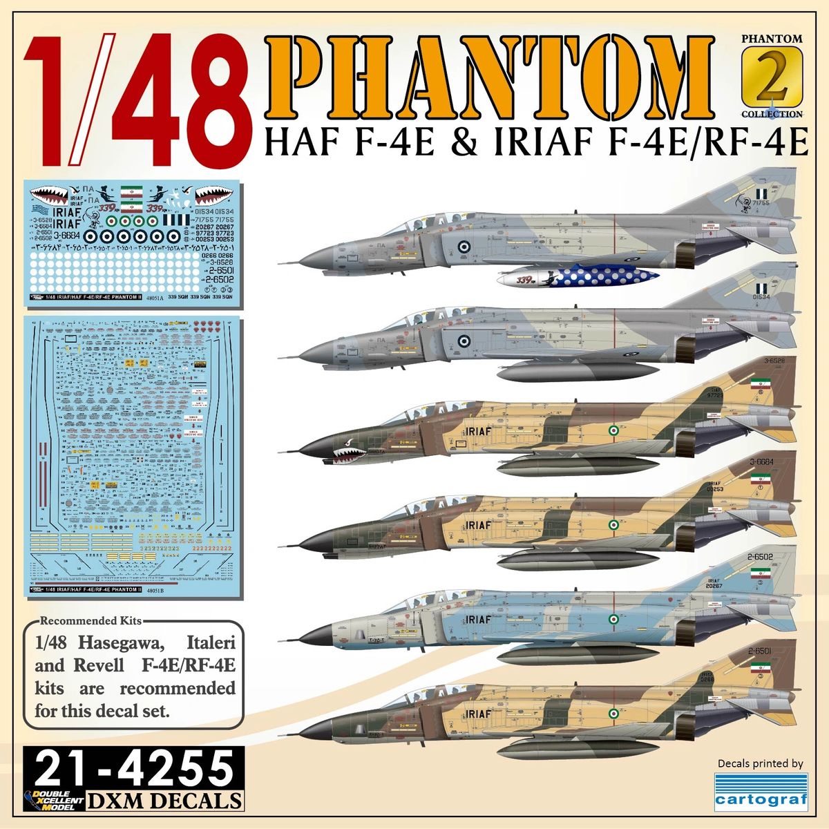 1/48 HAF & IRIAF F-4E/RF-4E Phantom Collection #2