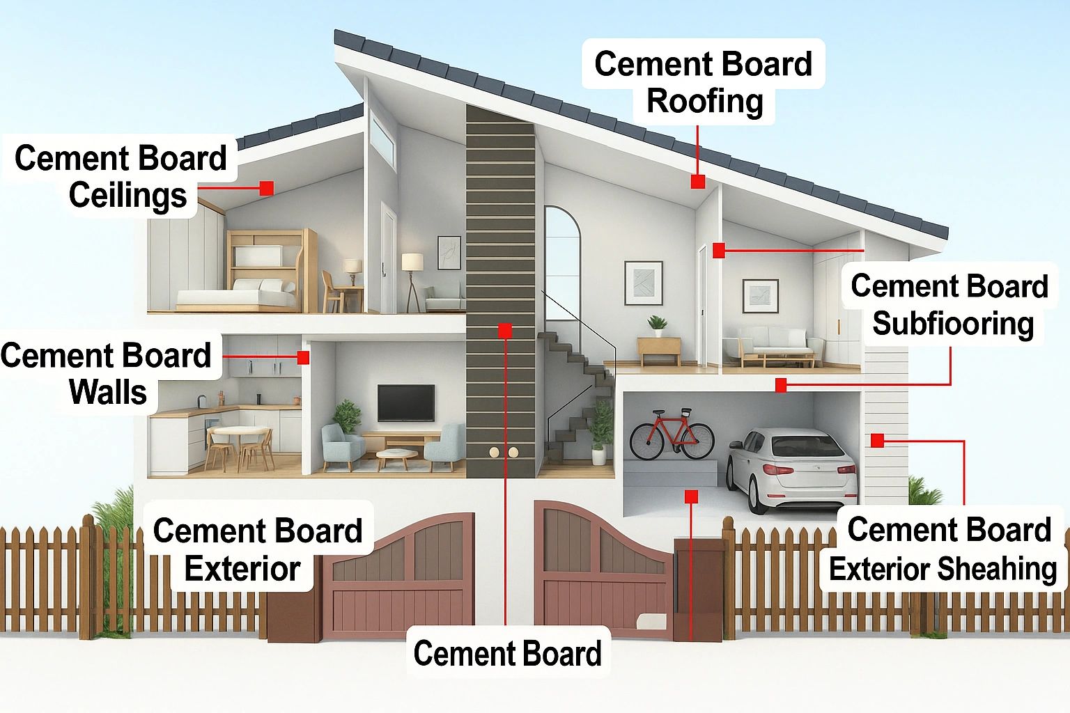 Applications of Cement Boards in Modern Construction: From Walls