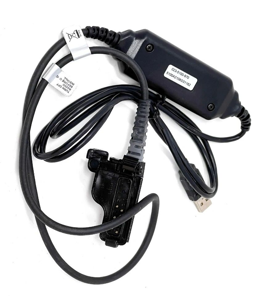 USB Programming Cable For EF Johnson 5100 and 51SL Series Portable Radios
