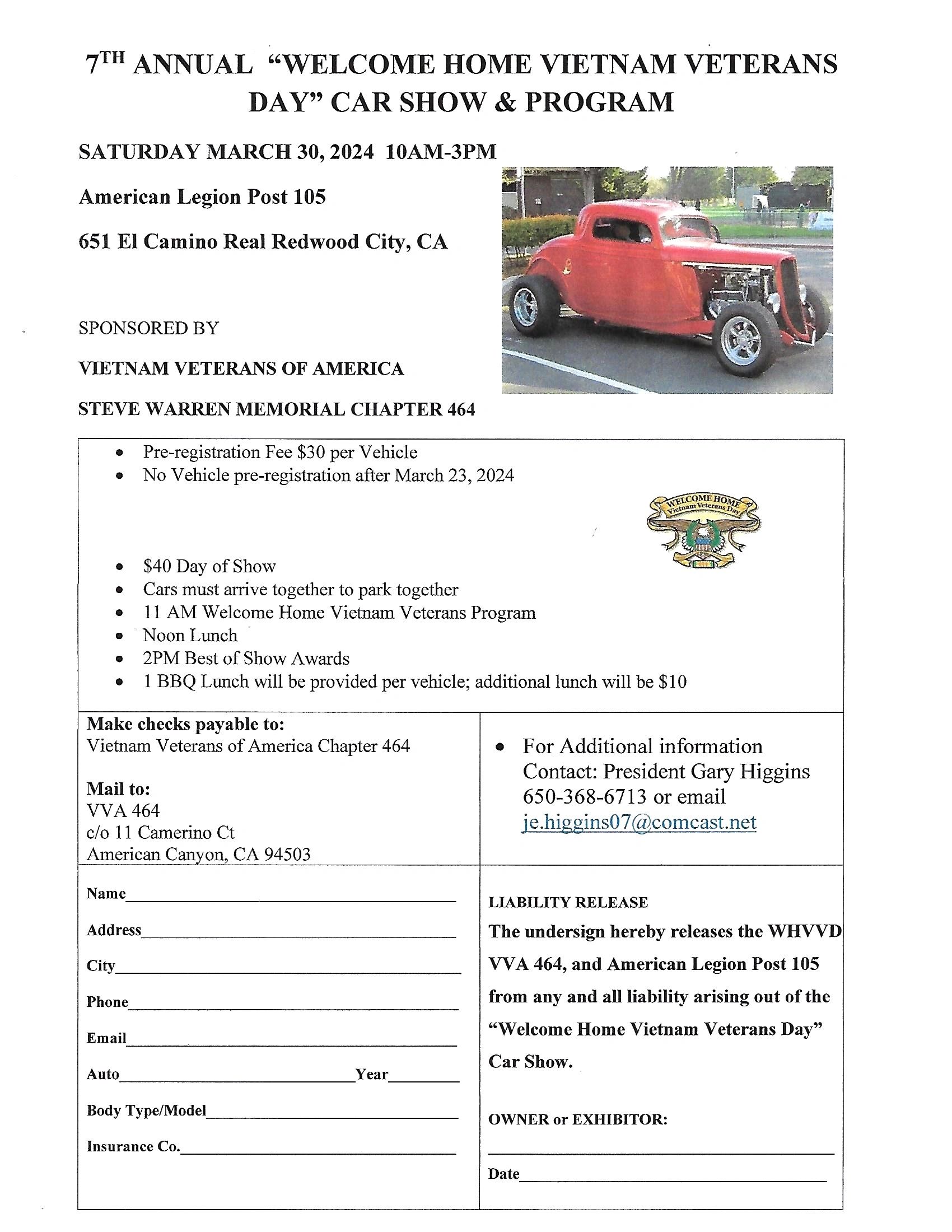 Vietnam Veterans Day Car Show, 30MAR2024