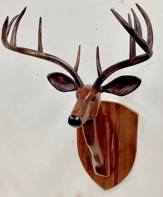 Wooden Whitetail Buck
