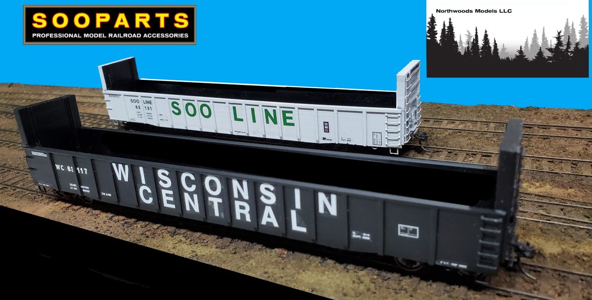 Soo Line / Wisconsin Central Thrall Pulpwood Gondolas