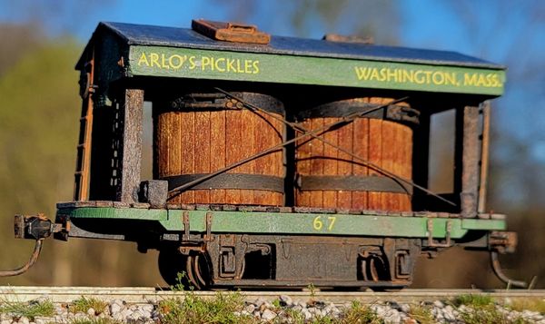 Bobber Pickle Car in HO scale