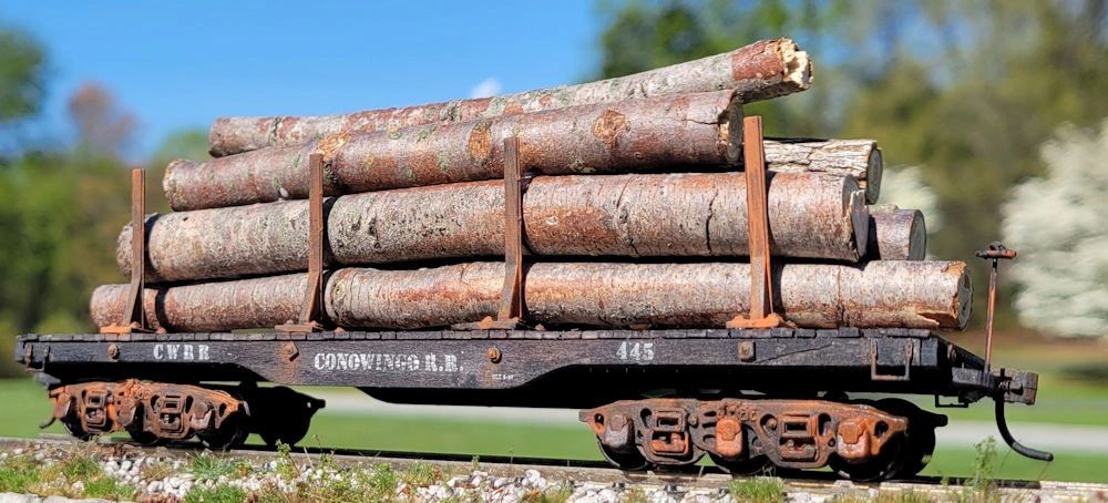 44 Foot Heavyweight Logging/ Flatcar in HO Scale
