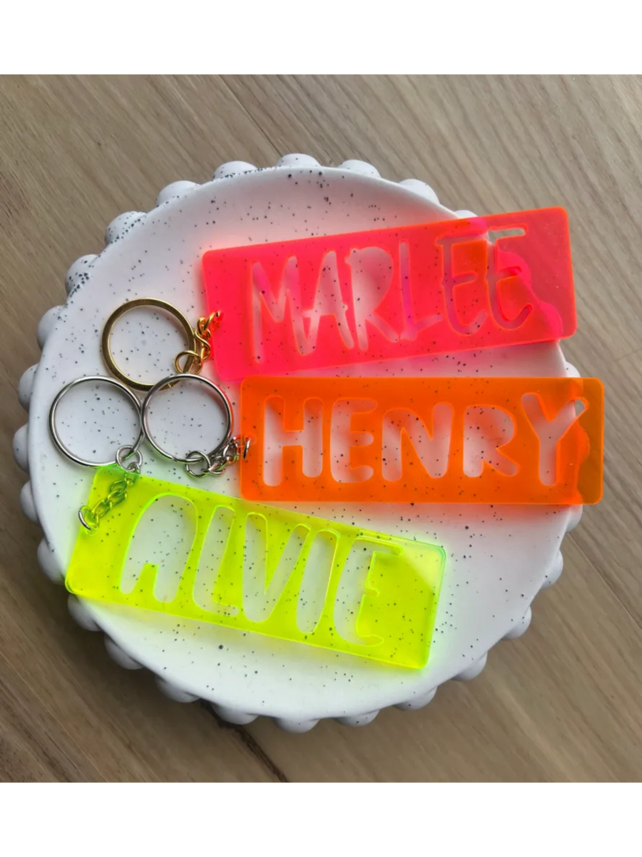 Neon Keyring