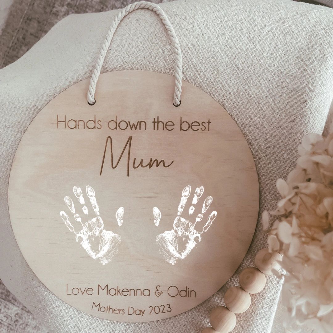 Mum Handprint Plaque