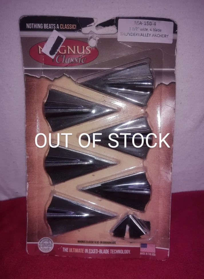 MAGNUS CLASSIC 6pk 4 BLADE BROADHEADS