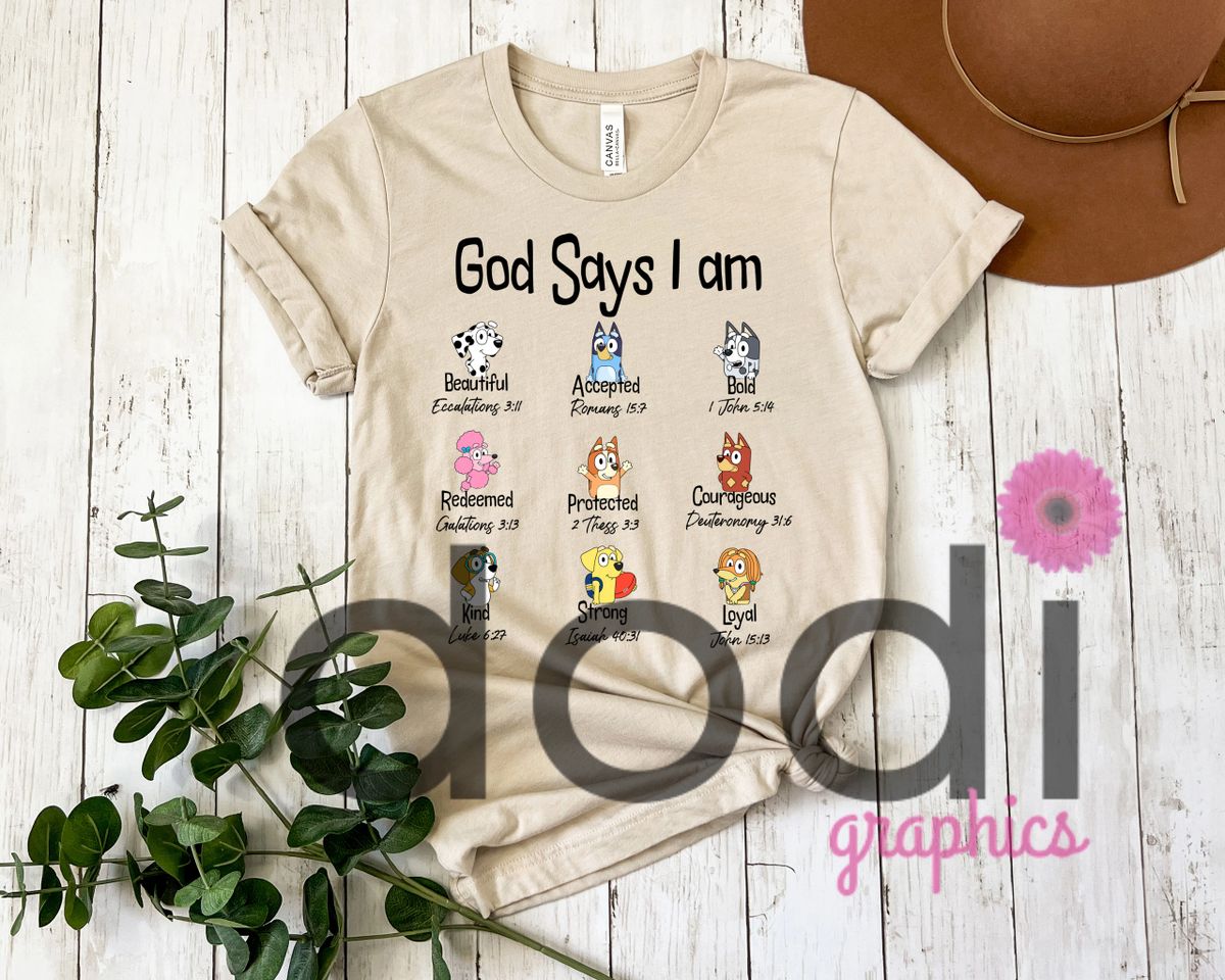 Bluey Bible Scripture Women's Tee