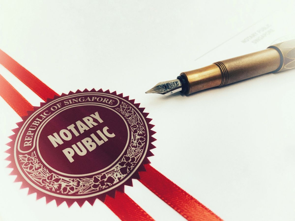 Notary Public Services (For One Set of Document with one notary stamping)