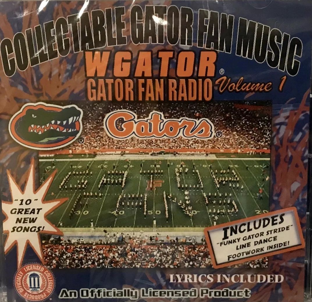 NEW FLORIDA GATORS FAN MUSIC CD Gator Fan Radio Volume 1 Lyrics Included