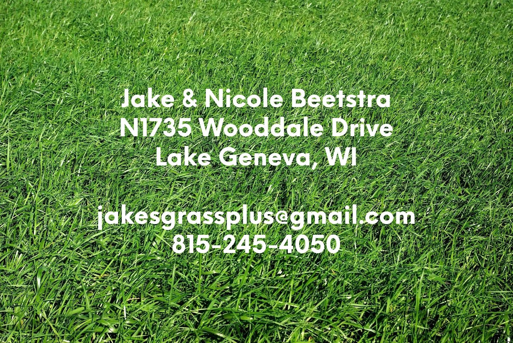 Jake's Grass Plus