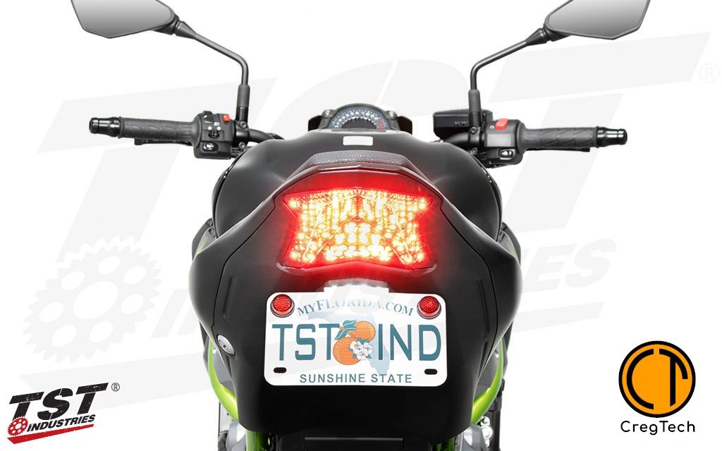 TST Industries Kawasaki ZH2 Z900 Z650 Ninja 650 integrated tail light ...