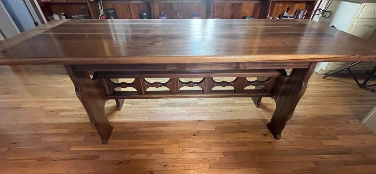 Black Walnut Breadboard End Dining Room Table