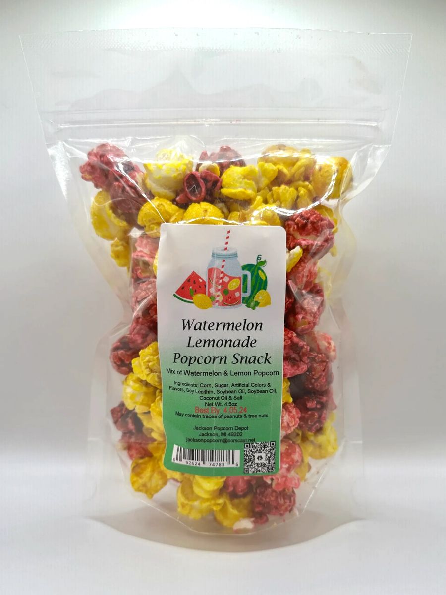 Watermelon Lemonade Popcorn