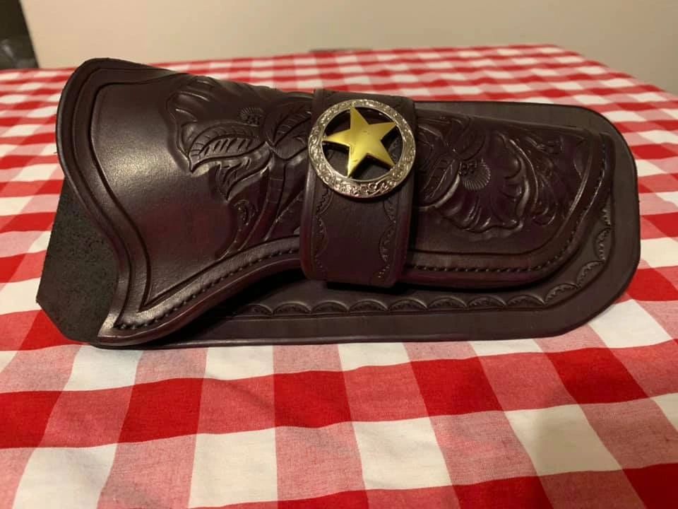 Custom Tooled Leather Revolver Holster